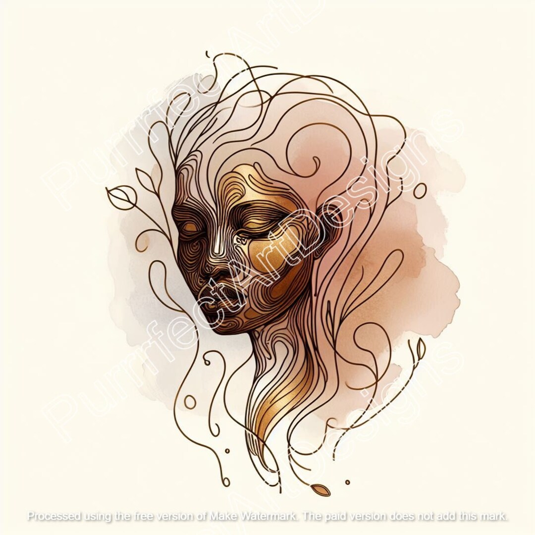10 Stunning Face Line Art Clip Art, Digital Art Download - Etsy