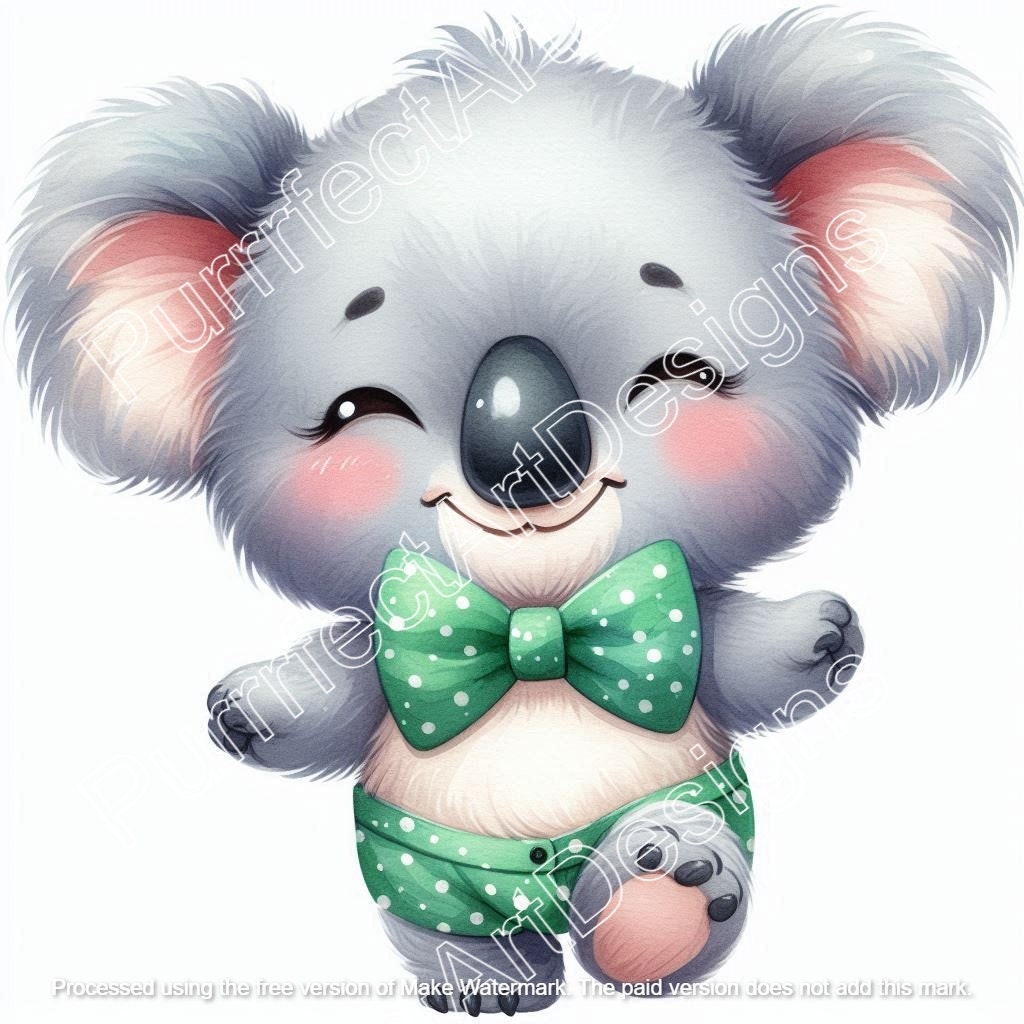 10 Adorable Koala Clip Art, Digital Art Download - Etsy