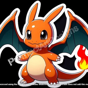 10 Cool Charizard Clip Art, Digital Art Download - Etsy