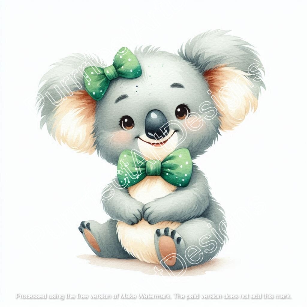 10 Adorable Koala Clip Art, Digital Art Download - Etsy