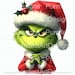 10 Cute Mischievous Grinch Clip Art, Digital Art Download - Etsy