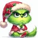 10 Cute Grumpy Grinch Clip Art, Digital Art Download - Etsy