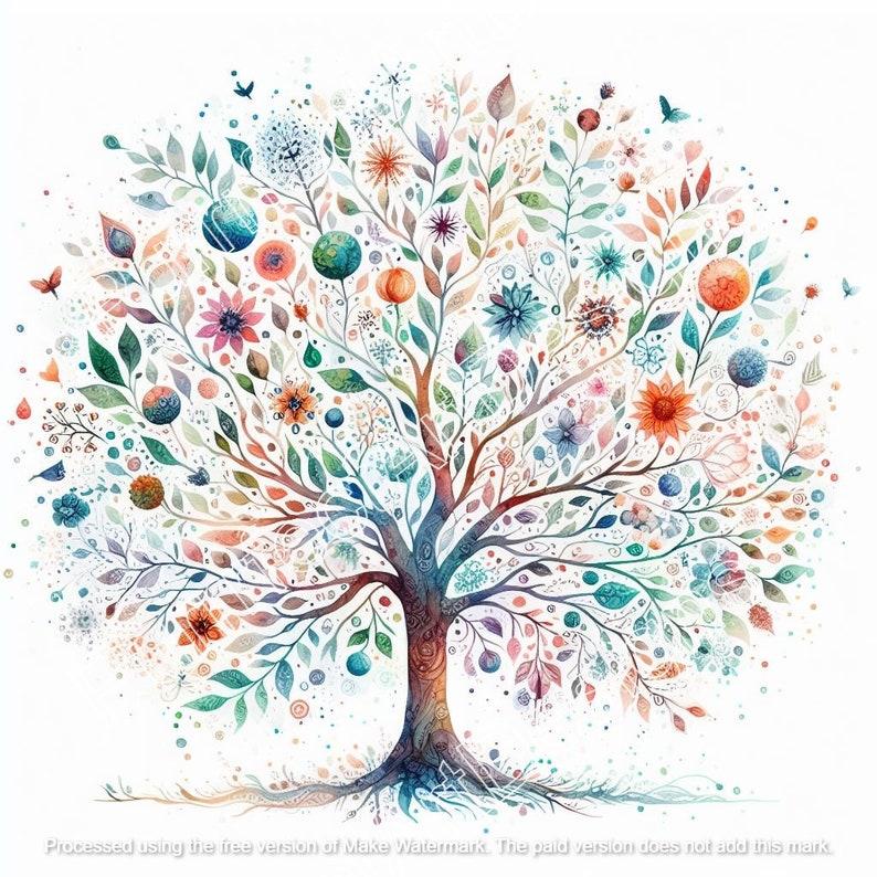 10 Stunning Tree of Life Clip Art, Digital Art Download - Etsy