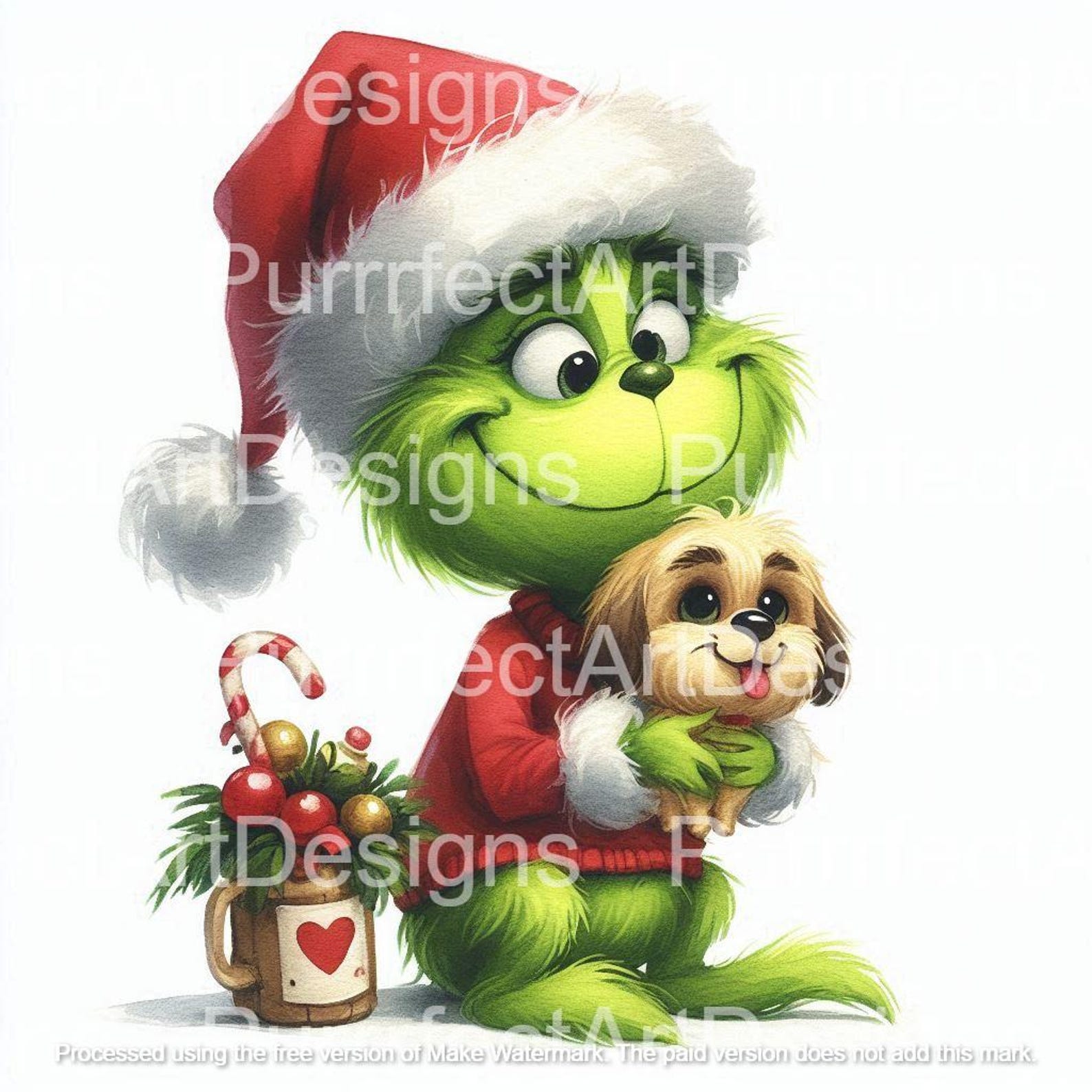 10 Cute Grinch Clip Art, Digital Art Download - Etsy