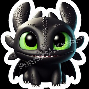 5 Cute Toothless Dragon Clip Arts, Digital Art Download - Etsy
