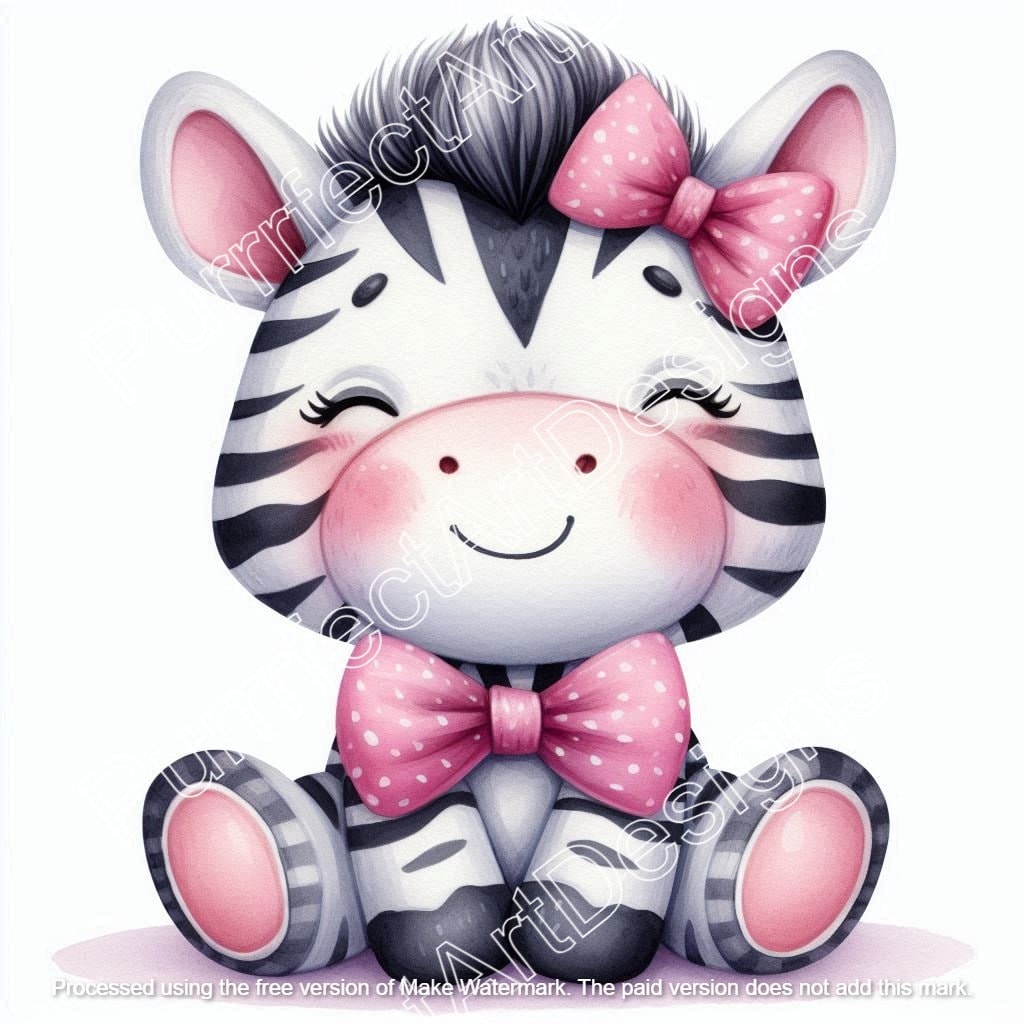 10 Adorable Zebra Clip Art, Digital Art Download - Etsy