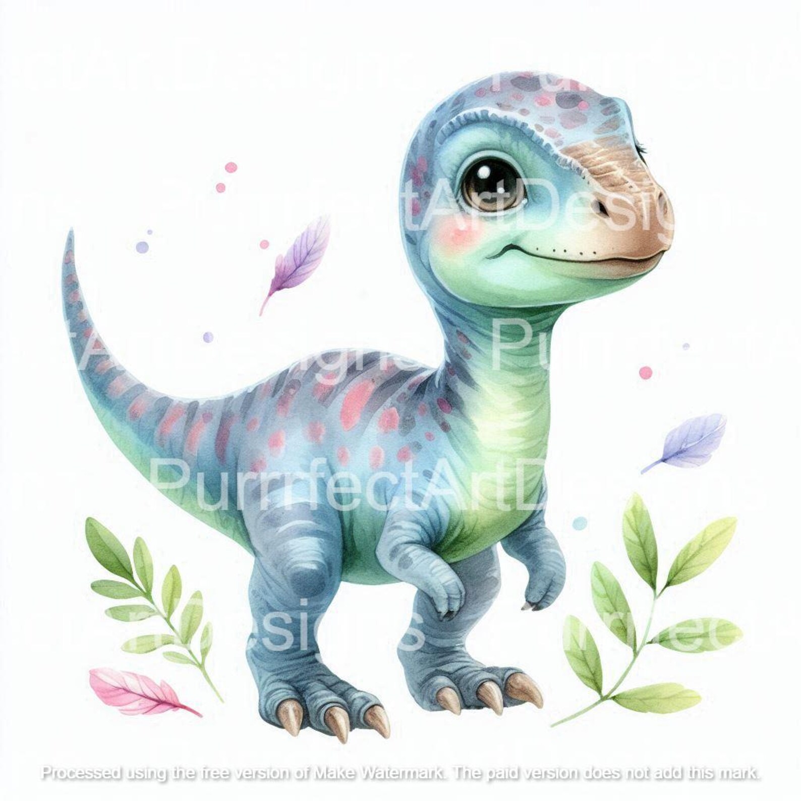 5 Cute Dinosaurs Clip Art, Digital Art Download - Etsy