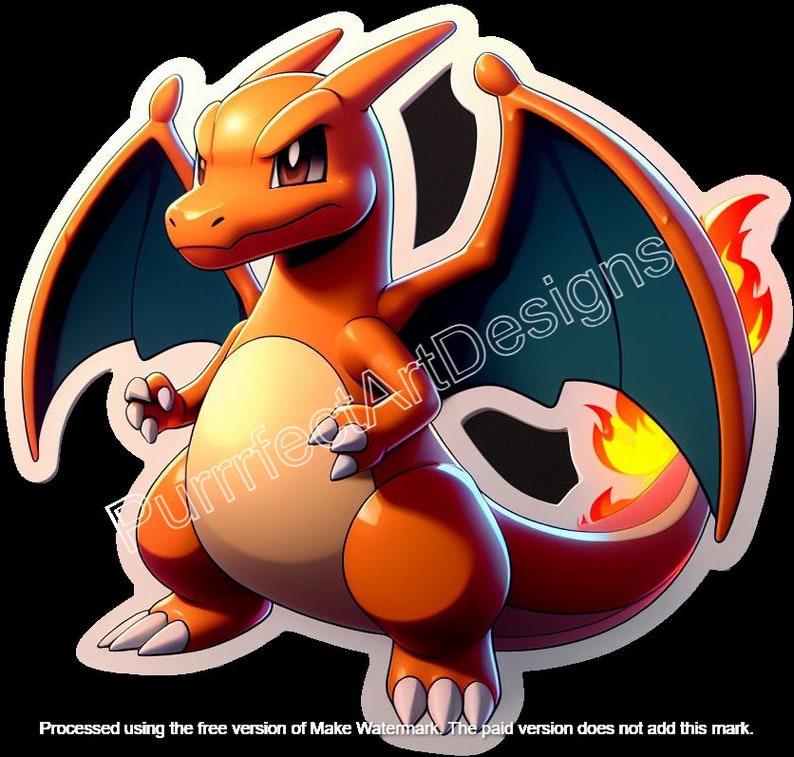10 Cool Charizard Clip Art, Digital Art Download - Etsy