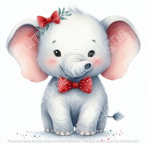 10 Cute Elephant Clip Art, Digital Art Download - Etsy