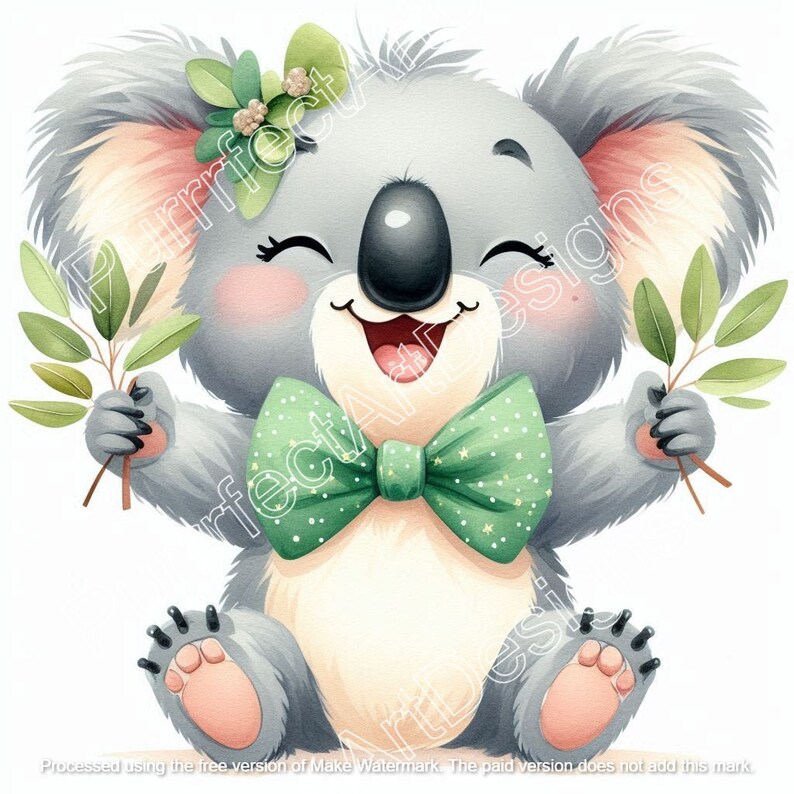 10 Adorable Koala Clip Art, Digital Art Download - Etsy