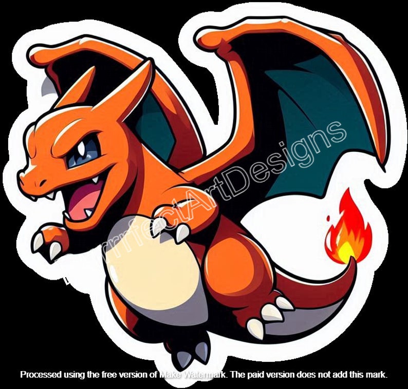 10 Cool Charizard Clip Art, Digital Art Download - Etsy