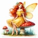 5 Ginger Fairies Clip Art: Yellow Dress Illustrations (digital Download ...