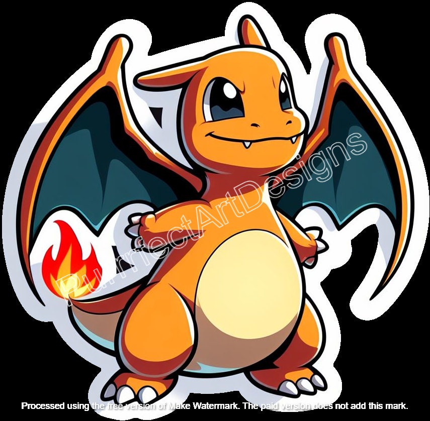 10 Cool Charizard Clip Art, Digital Art Download - Etsy
