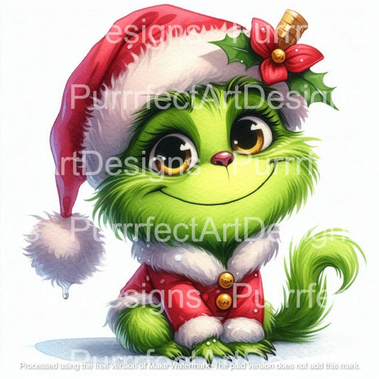 10 Cute Grinch Clip Art, Digital Art Download - Etsy