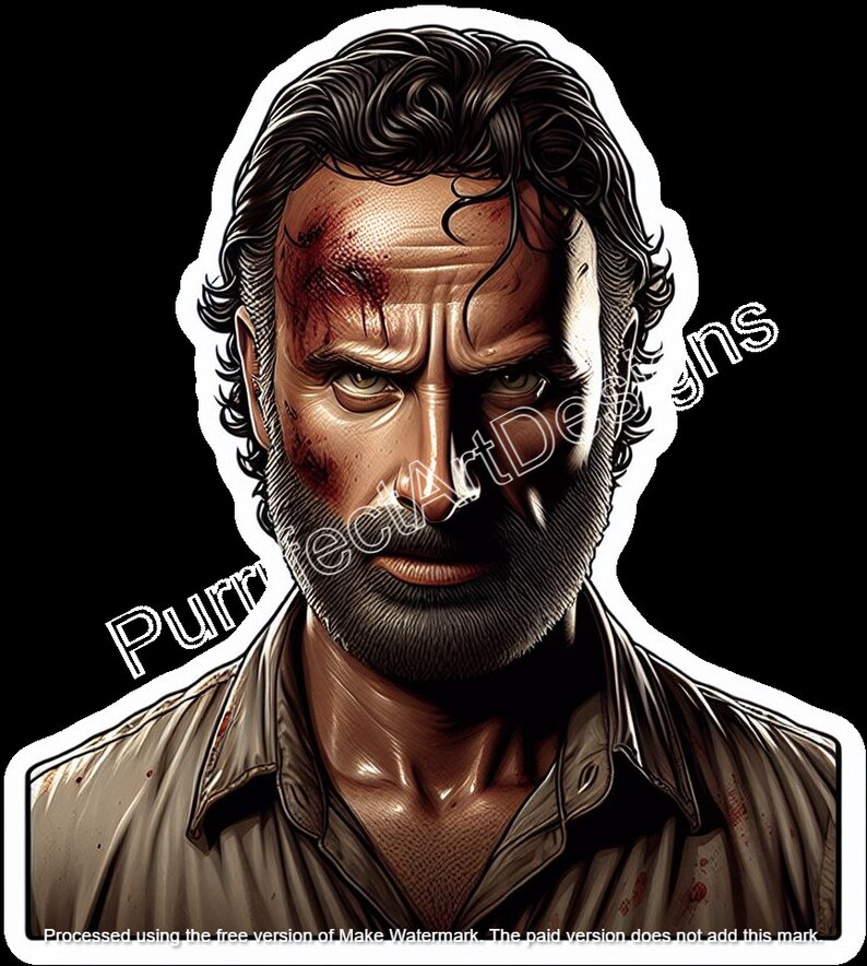 10 Cool Rick Grimes Clip Art, Digital Art Download - Etsy