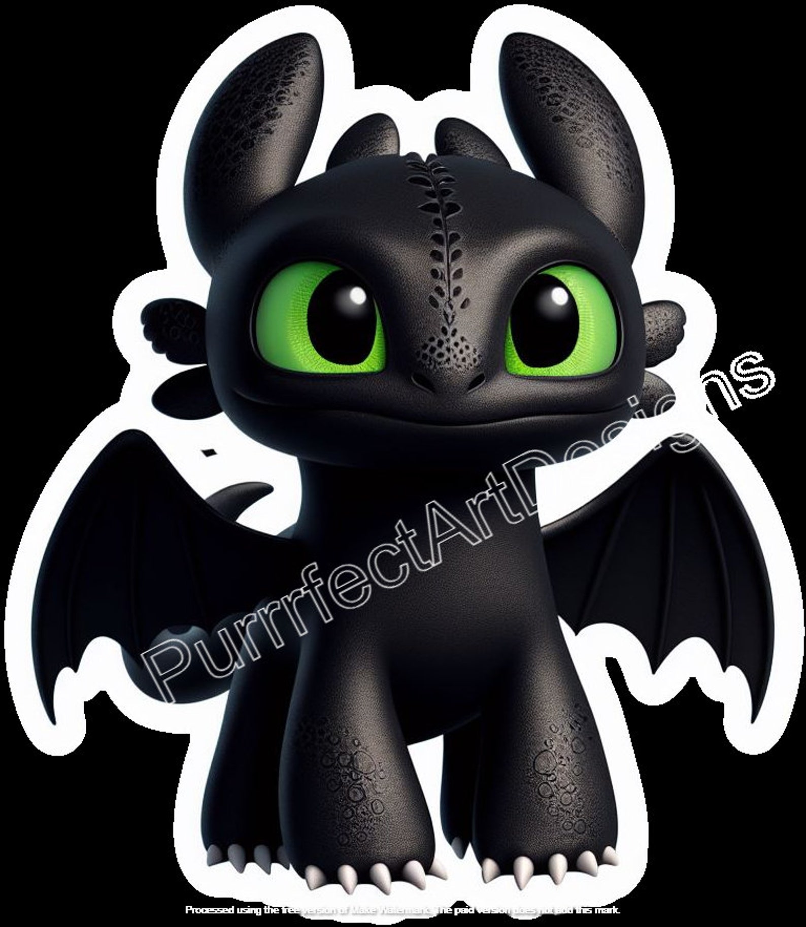 5 Cute Toothless Dragon Clip Arts, Digital Art Download - Etsy