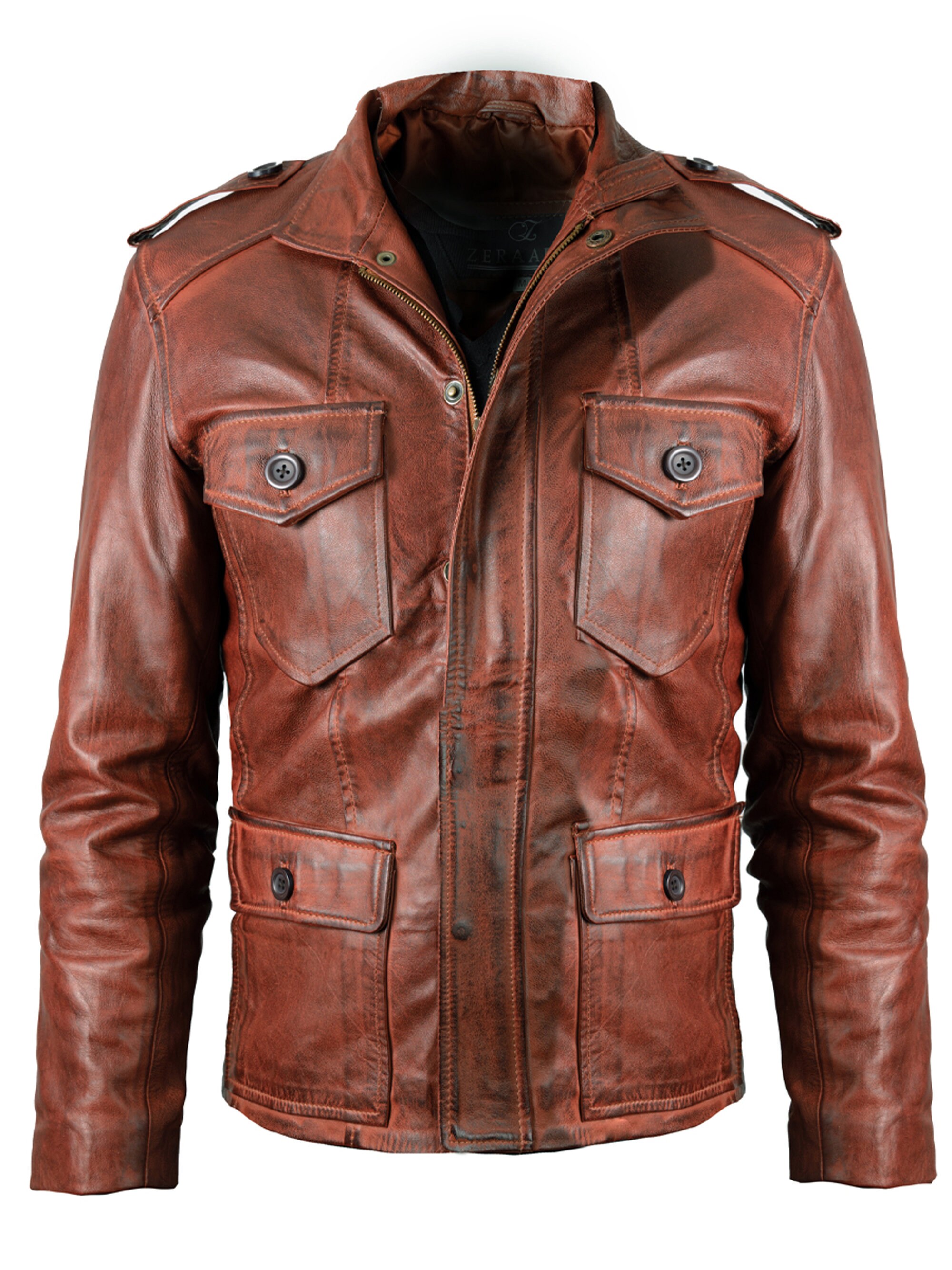 Men's Leather Jacket Italian Style Designer Jacket Premium - Etsy