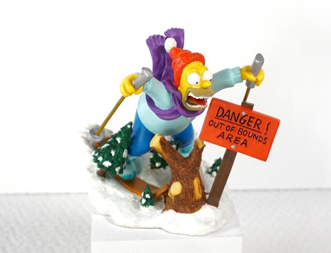 Homer Simpson Skiing Sculpture - Etsy