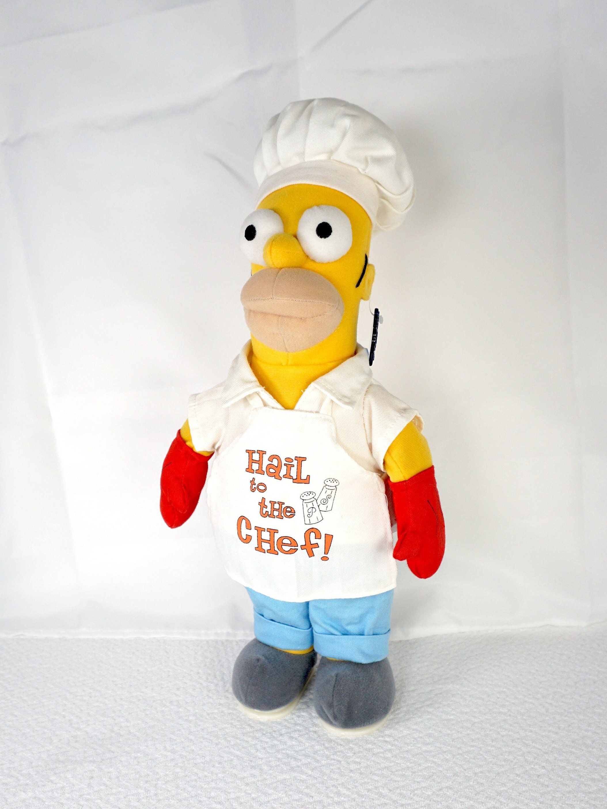 Homer Simpson Chef Plush - Etsy