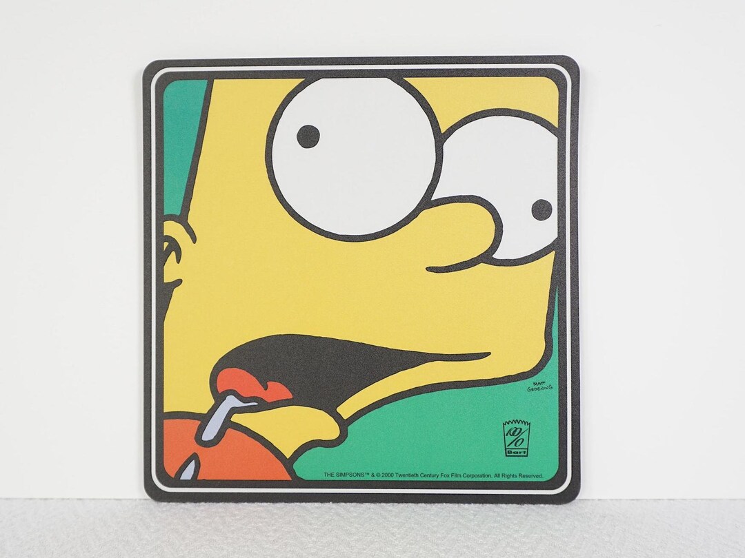 Simpsons Mouse Pad: Bart Simpson Drooling - Etsy