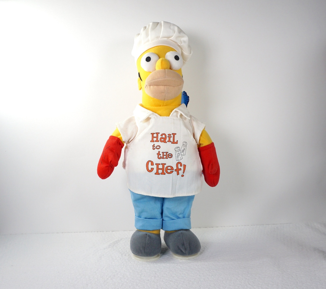 Homer Simpson Chef Pelúcia - Etsy Portugal