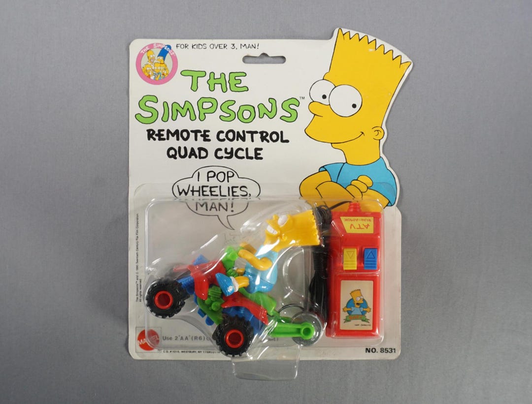 Simpsons Remote Control Quad Cycle 1990 - Etsy