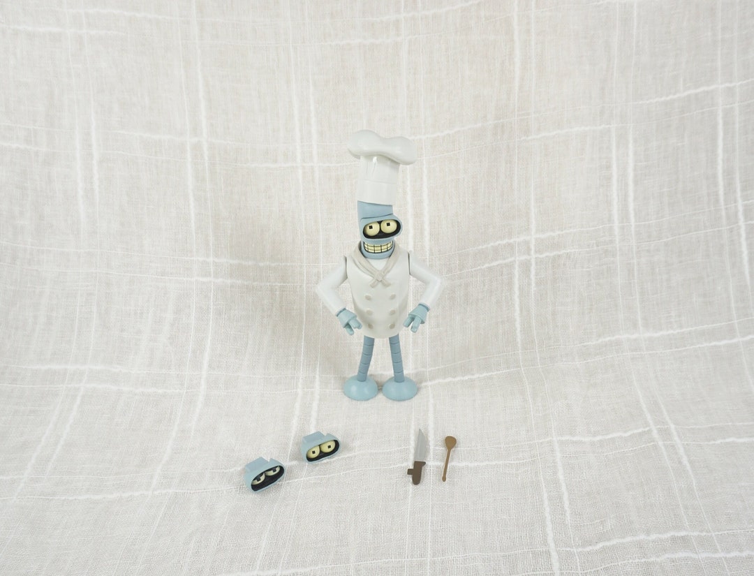 Futurama Chef Bender Figure by Toynami Loose - Etsy