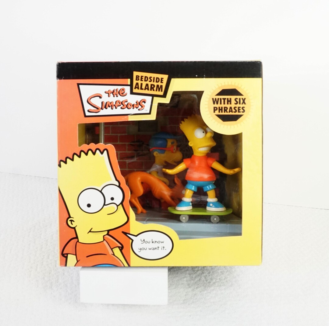 The Simpsons Talking Alarm Clock With Six Phrases Featuring Bart and ...