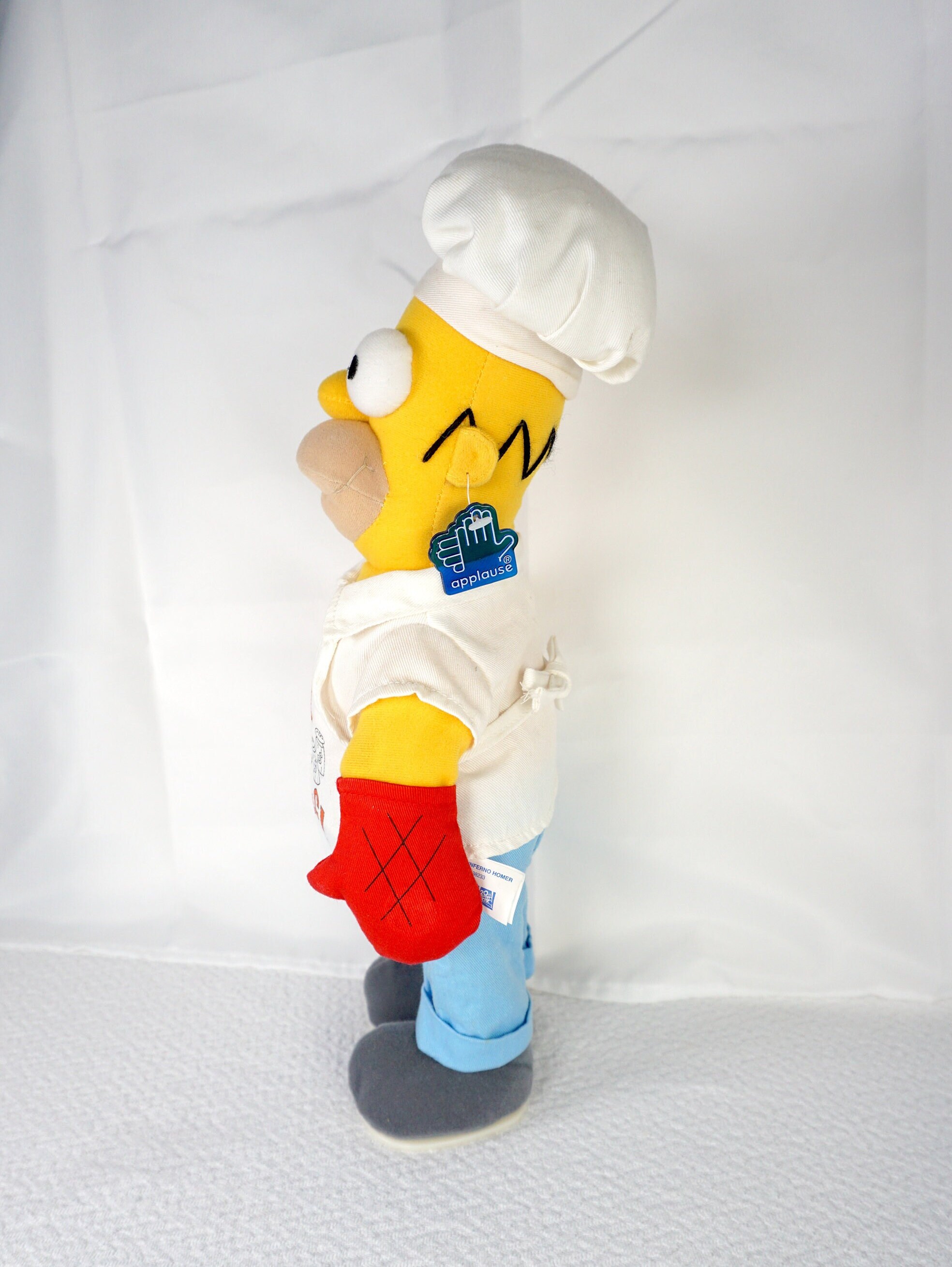 Homer Simpson Chef Plush - Etsy