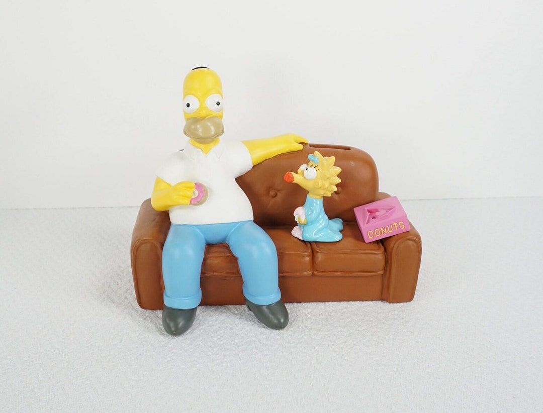 Homer Simpson on Couch Figure Coin Bank - Etsy