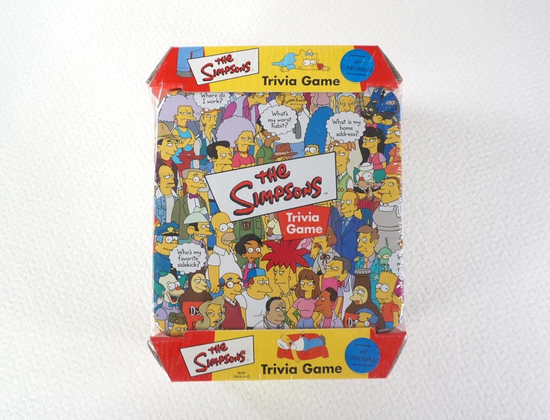Simpsons Trivia Game - Etsy