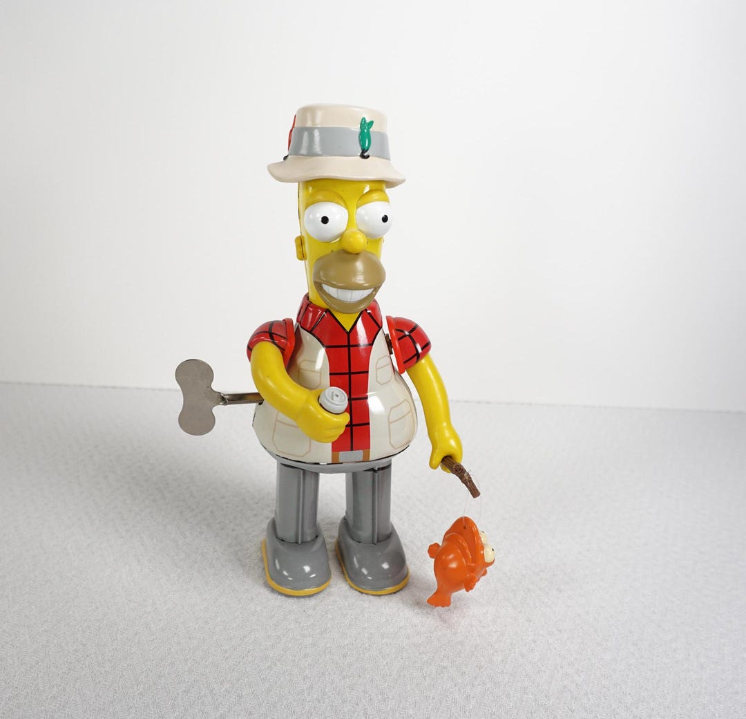 Homer Simpson Wind-up Fishing Toy - Etsy