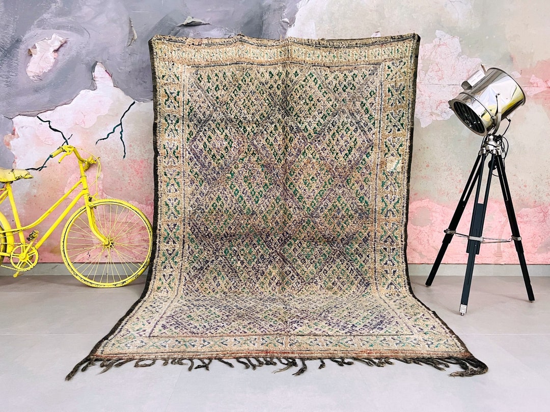 Authentic Moroccan Rug 5.9 Ft X 9.0 Ft Authentic Moroccan Boujad Rug ...