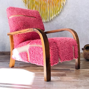 Moroccan Lounge Chair - Handcrafted Moroccan Colors - Mid-century ...