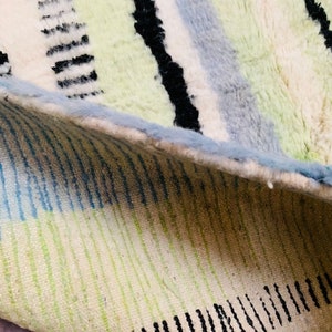 Special Designed Ben Ourain Rug 5x8 SOFT Moroccan Rug Berber Carpet 100 ...