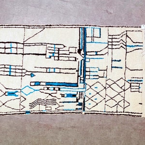 CUSTOM Azilal Rug New Berber Design Hand-knotted Moroccan Wool Rug ...