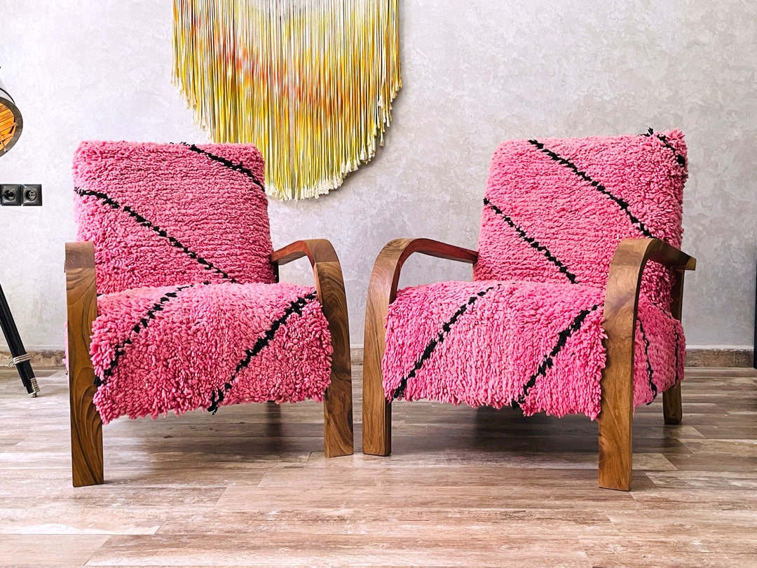 Set of 2 Mid Century Armchair - Retro Lounge Chair - Modern Chair ...