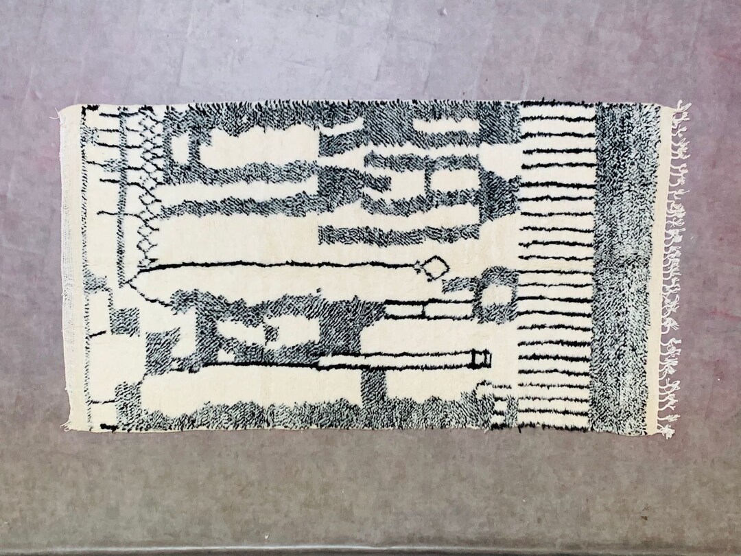 CUSTOM Azilal Rug - New Berber Design Hand-knotted Moroccan Wool Rug ...