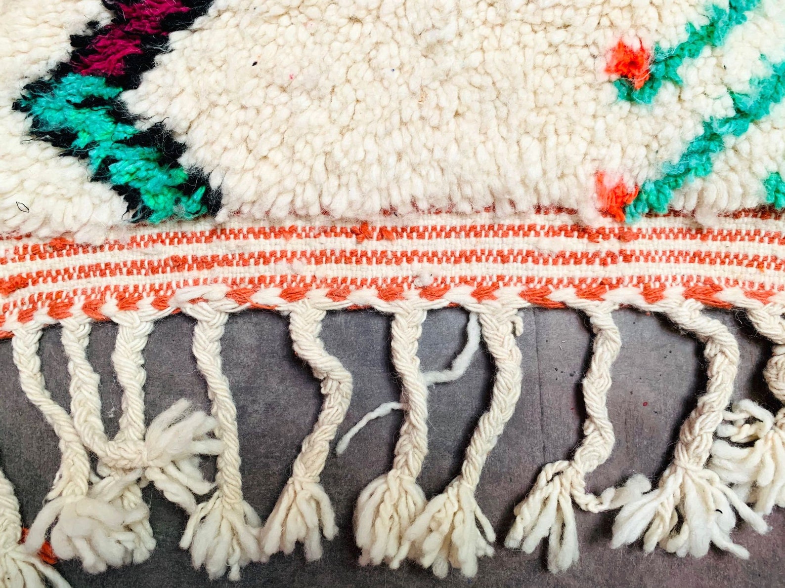 Authentic Berber Morocco Rug 4x8 Wool Beni Ourain Hand | Etsy