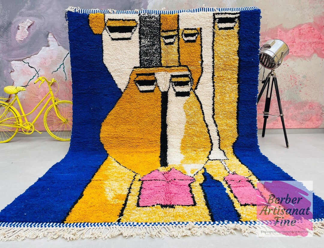 Modern Ben Ourain Carpet 8.3 Ft X 11.1 Ft Moroccan Rug Berber Carpet ...