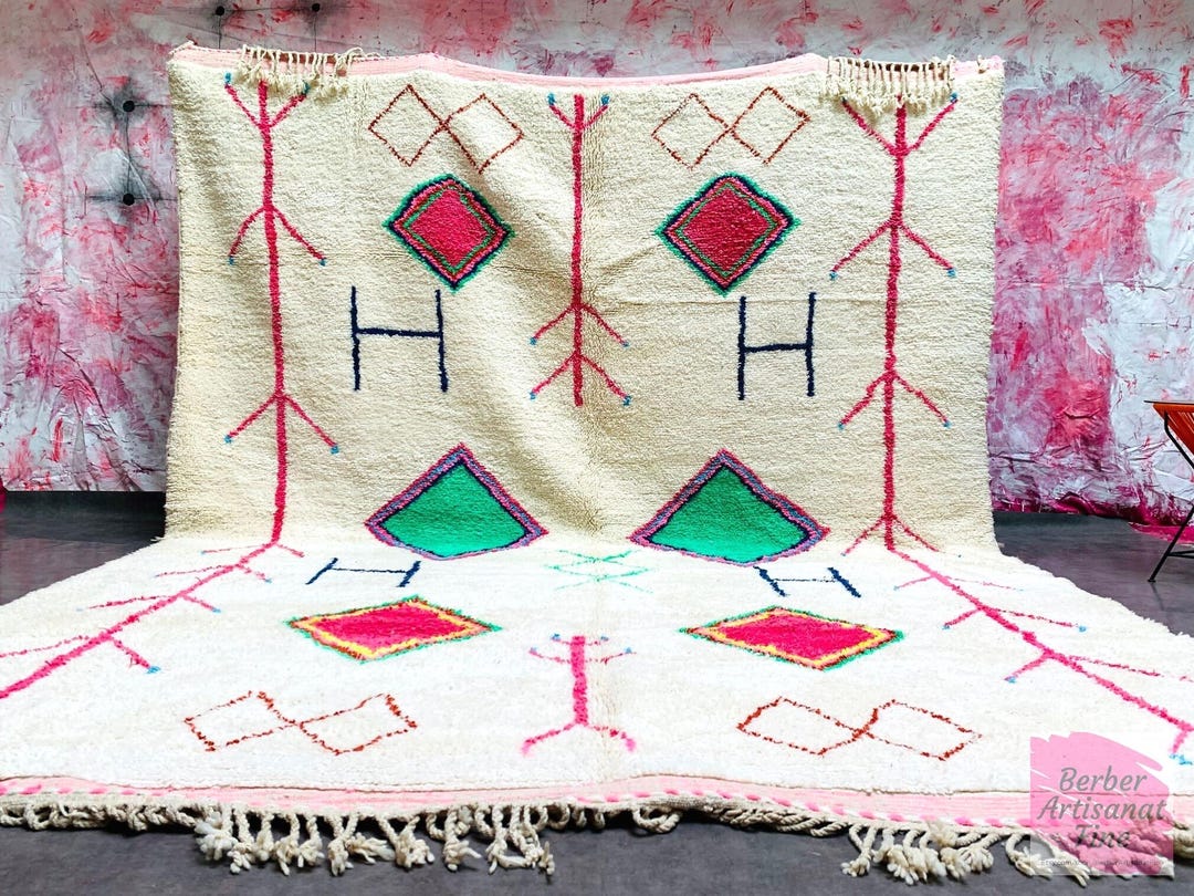 Custom Moroccan Rug | Colorful Berber Wool Carpet | Handmade Tribal ...