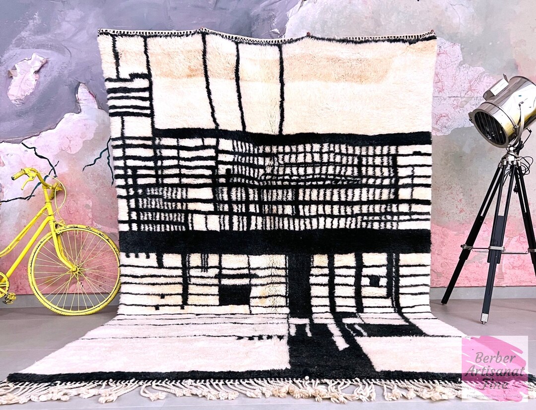 Berber Rug Mrirt 6x9, Authentic Handwoven, Wool Super Soft, High ...