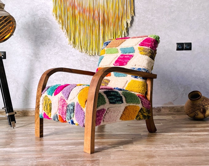 Handmade Walnut Armchair: A Unique Handmade Gift for Her or Ideal for ...