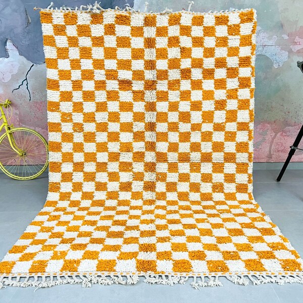 Checkered Rug Runner - Etsy