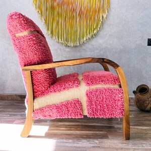 Moroccan Lounge Chair - Handcrafted Moroccan Colors - Mid-century ...