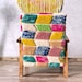 Moroccan Lounge Chair - Handcrafted Moroccan Colors - Mid-century ...