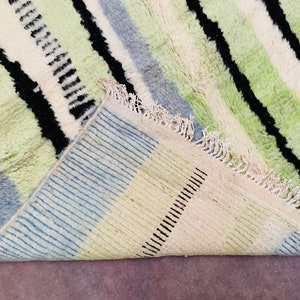 Special Designed Ben Ourain Rug 5x8 SOFT Moroccan Rug Berber Carpet 100 ...