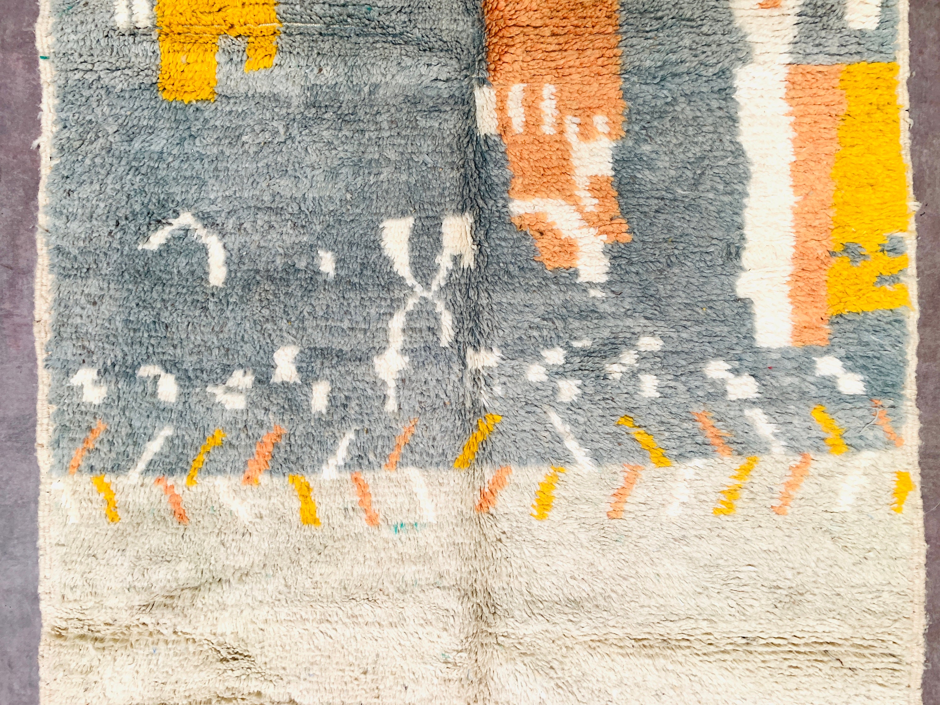 Gorgeous Beni ourain Moroccan Rug 4x8 Authentic White Rug | Etsy