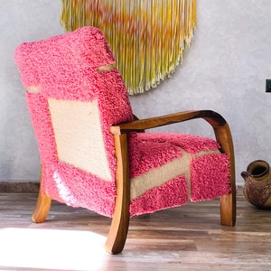 Moroccan Lounge Chair - Handcrafted Moroccan Colors - Mid-century ...