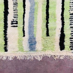 Special Designed Ben Ourain Rug 5x8 SOFT Moroccan Rug Berber Carpet 100 ...